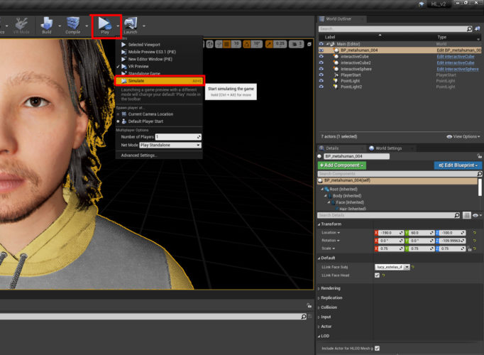 Unreal – Animating Your Metahuman with Live Link Face | Lucy's Tech Dev Blog