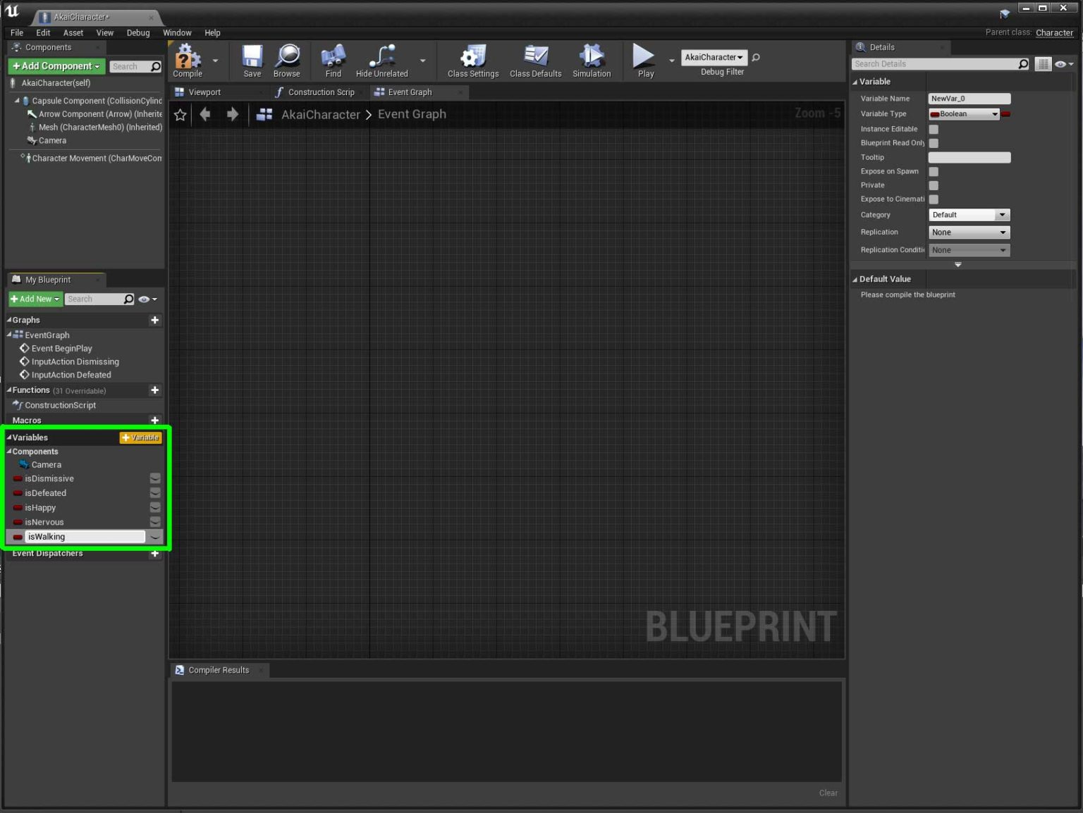 Unreal – Assigning Keyboard Controls to Trigger Animations | Lucy's Tech Dev Blog